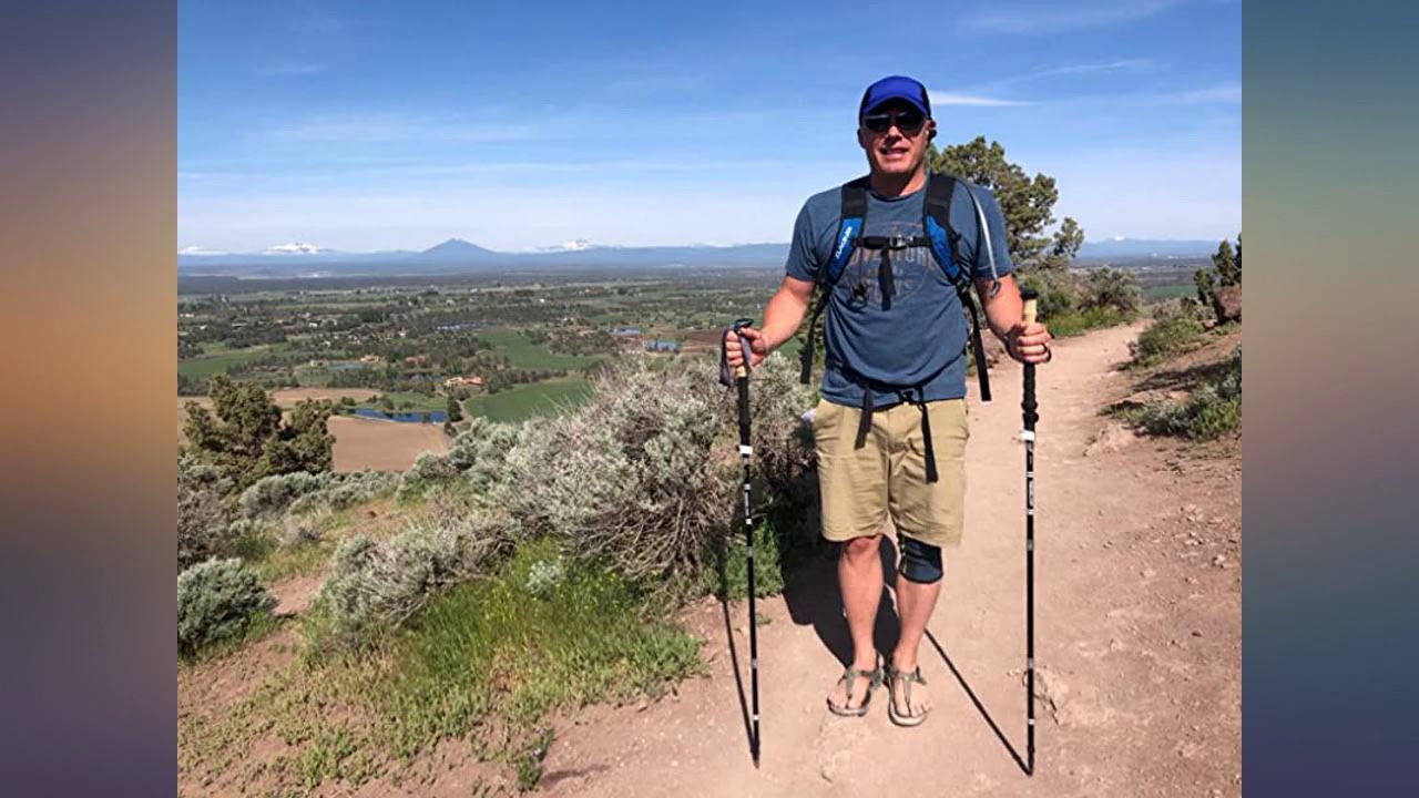 TREKOLOGY Trek-Z Trekking Hiking Poles - 2pc Pack Collapsible Folding ...