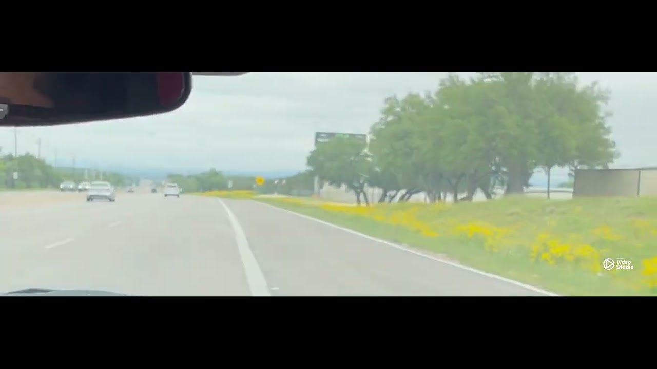 Marble Falls, Texas. USA . Wild flowers. রাস্তার দুপাশে হলদে বন্য ফুলে আচ্ছন্ন। @ Lazy Cloud ...