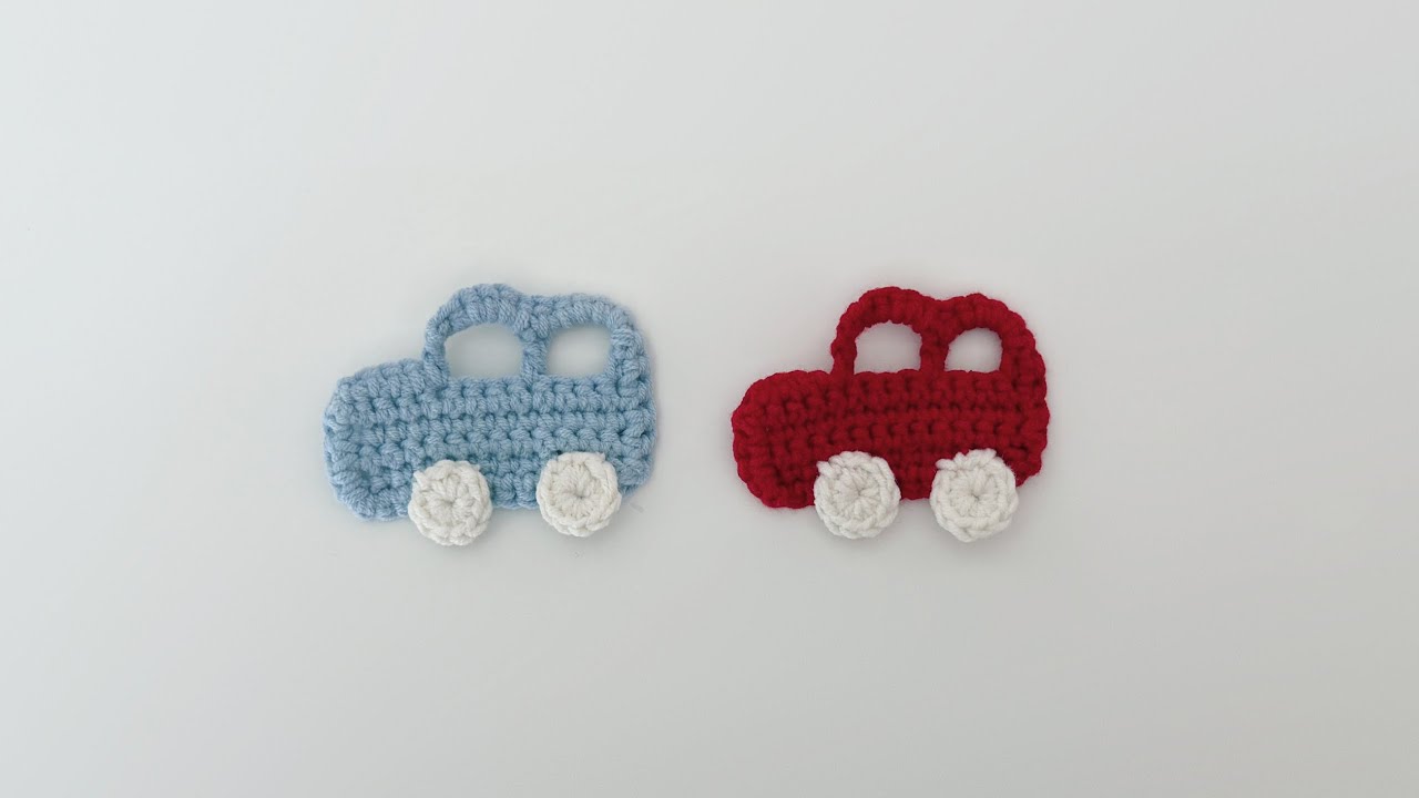 [Crochet with me🤍] 코바늘 자동차 키링 자석 뜨기 Crochet Car Keychain Tutorial - YouTube