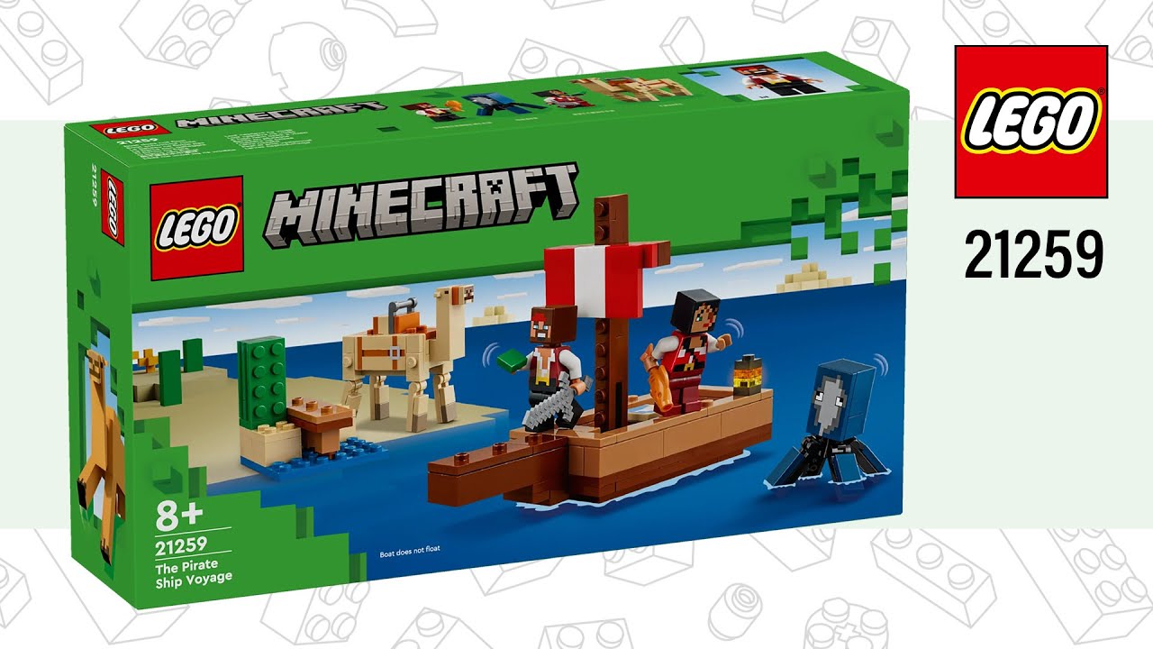 LEGO® Minecraft® The Pirate Ship Voyage (21259)[166 pcs] Speed Build ...