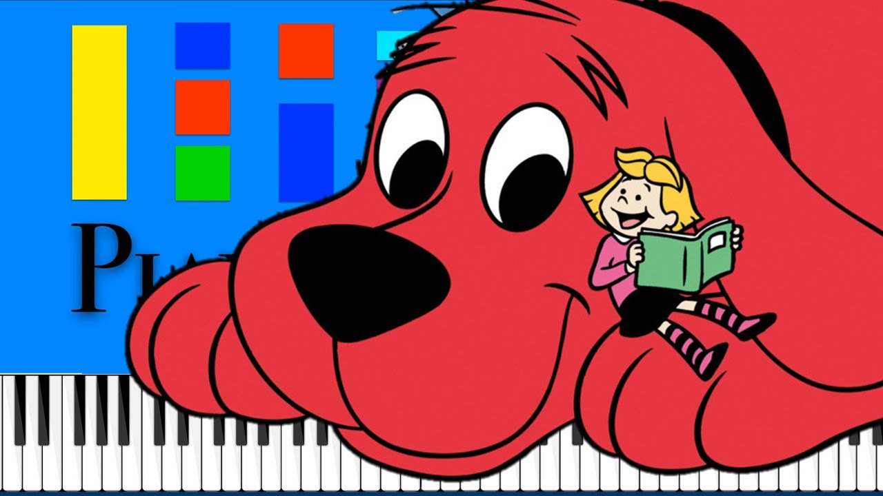 Clifford The Big Red Dog Theme Song (Slow Easy) Piano Tutorial 4K - YouTube