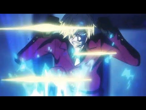 Sanji use Ifrit Jambe (Blue Flames) on Queen, One piece 1061 Edits ...