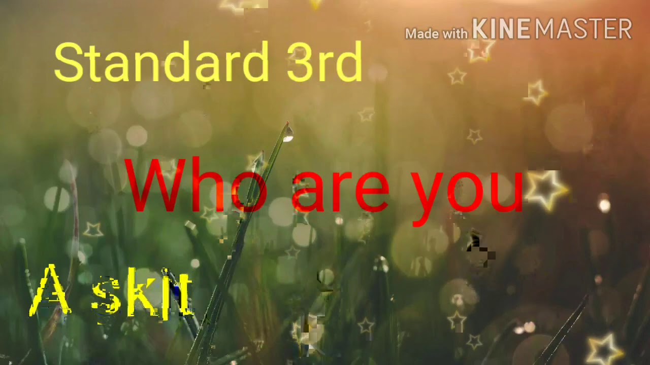 Std -3rd A skit **** |||||@|| Who are you||| **** - YouTube
