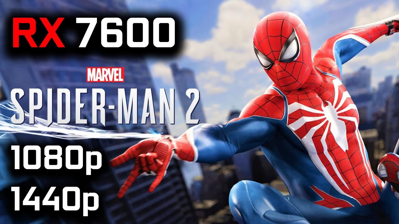 RX 7600: Marvel's Spider-Man 2 PC | FSR 3.1 FG | 1080p & 1440p - YouTube