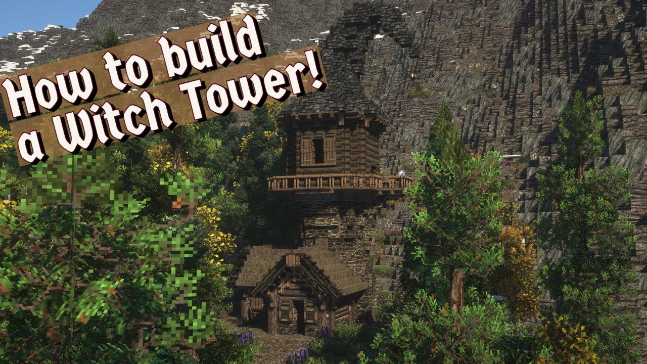 How to Build A Witch's Tower! - Minecraft Conquest Reforged - YouTube