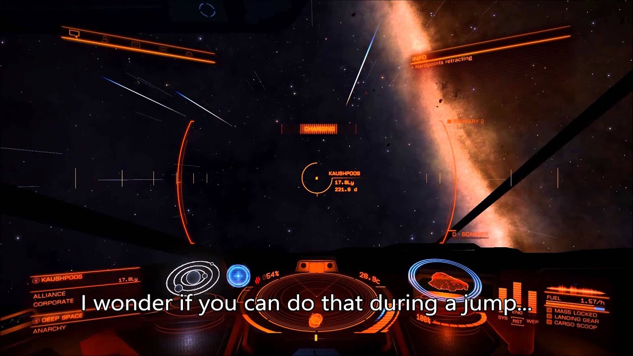 Elite Dangerous External view during Supercruise - YouTube