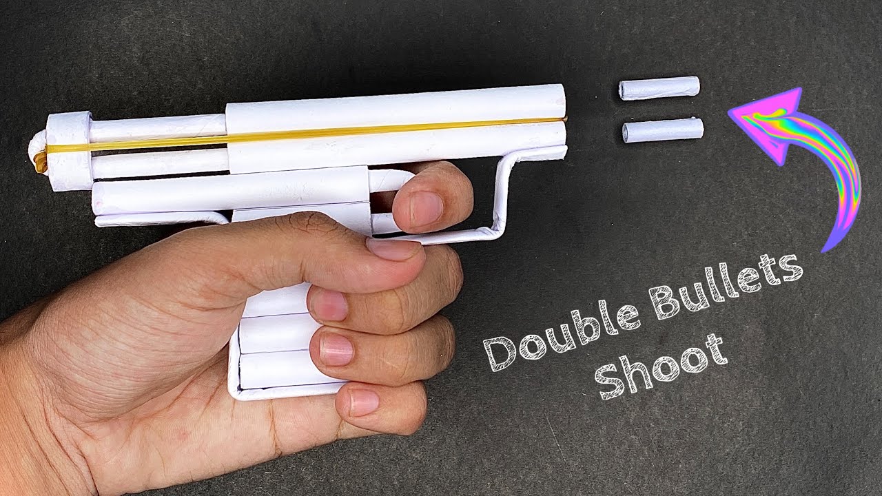 How to make Paper Pocket MINI Gun | Paper gun | Paper craft | Origami ...
