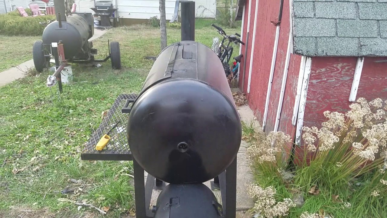 Custom built smoker BBQ. - YouTube