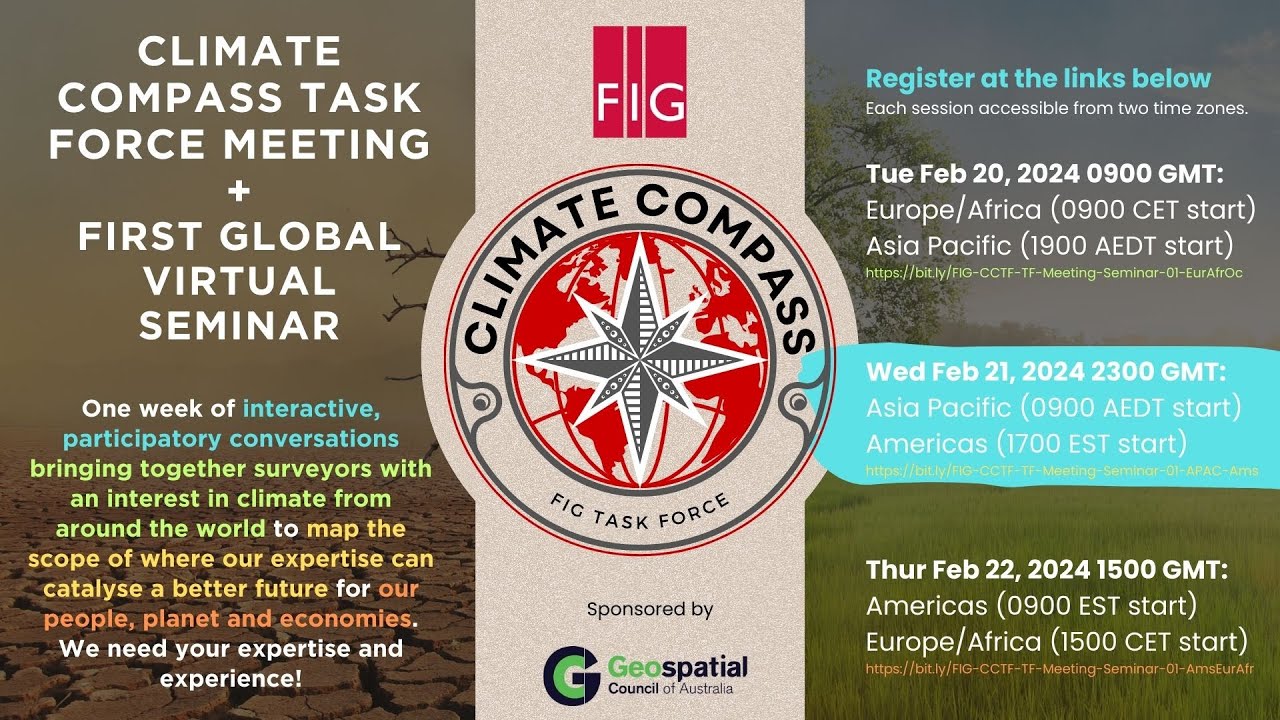 FIG Climate Compass Task Force Seminar & Annual Meeting 02: Wed Feb 21 ...