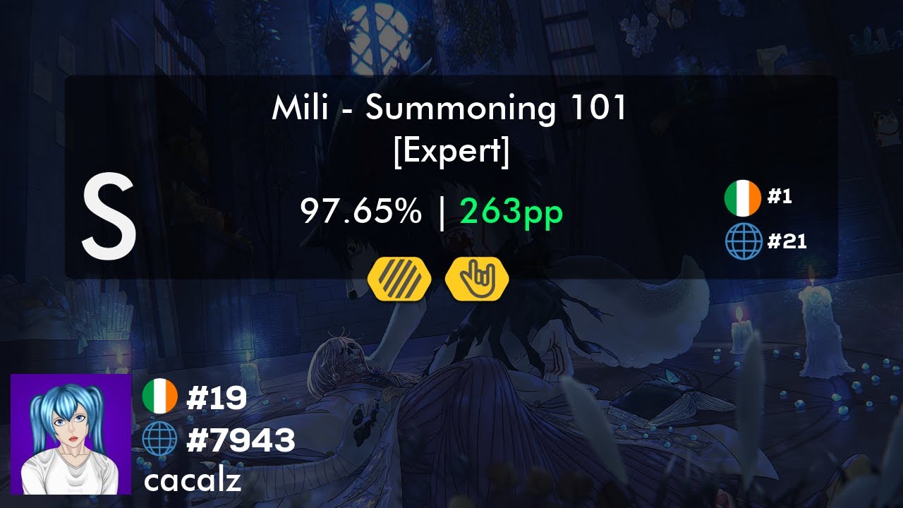 cacalz | Mili - Summoning 101 [Expert] +HDHR 97.65% 263PP - YouTube