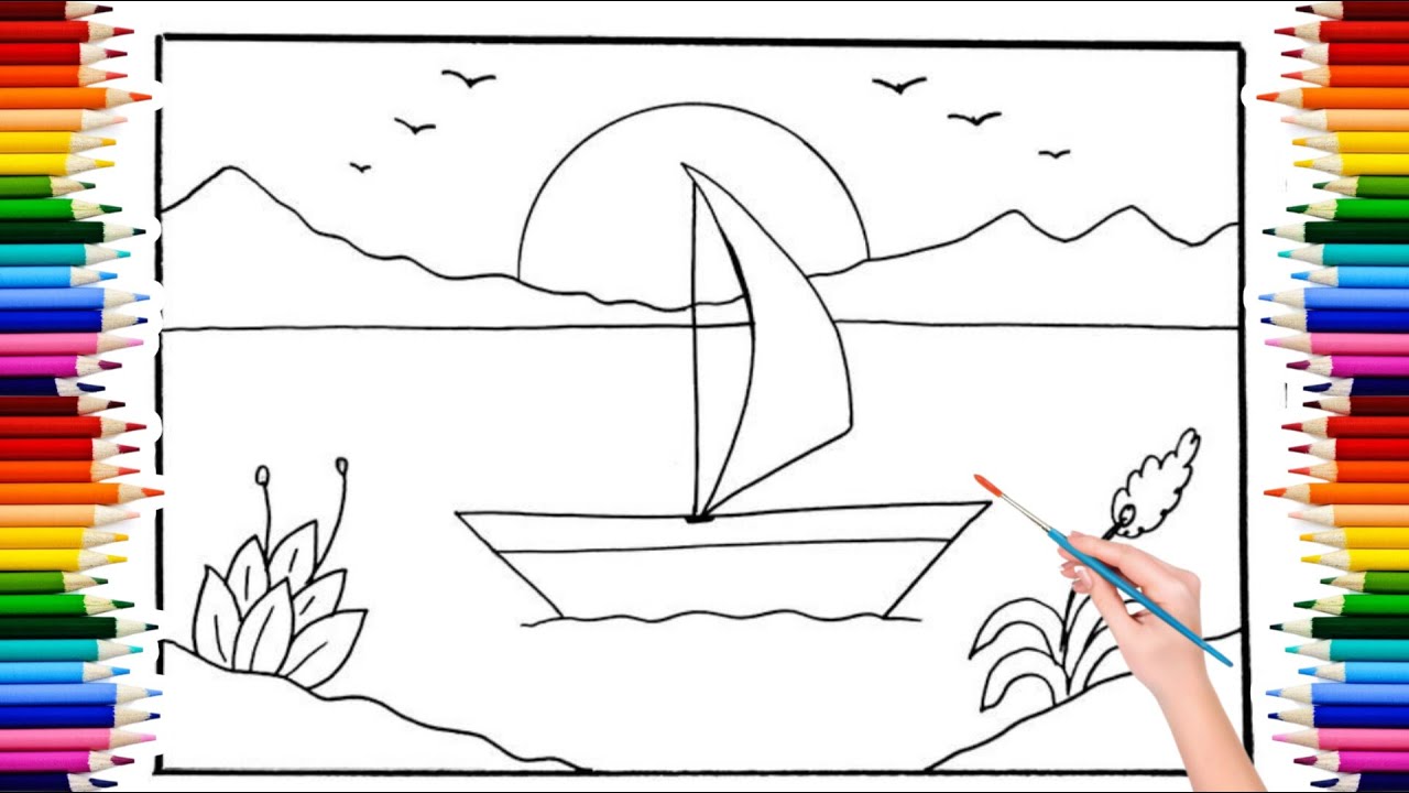 Let's colour a Scenery || Splash and Spill || Story for kids - YouTube
