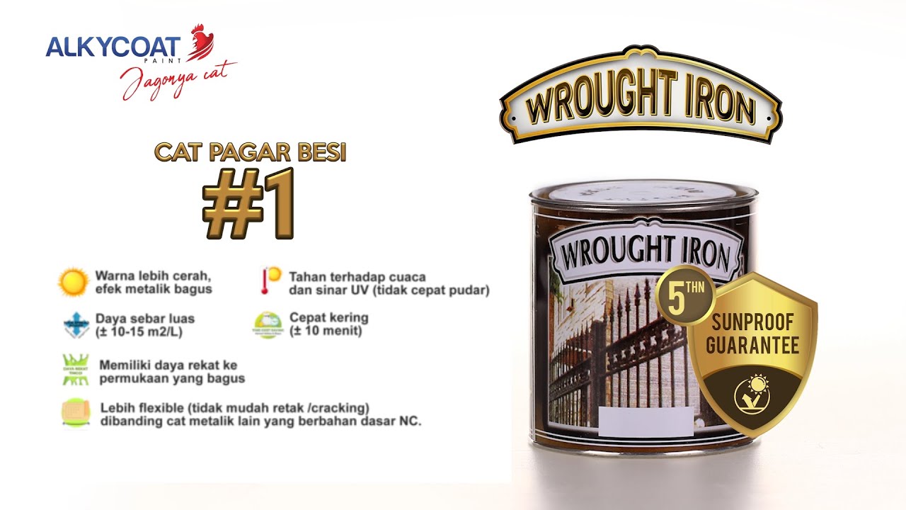 Cat pagar besi no 1 di Indonesia | Neo Alkycoat® Wrought Iron - YouTube