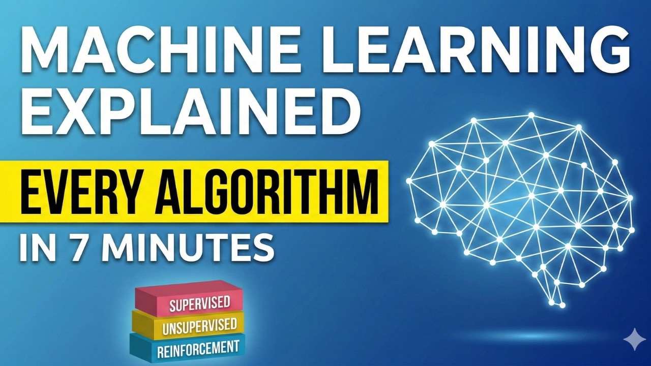 Machine Learning Explained in 7 Minutes — Every Algorithm You Need to ...