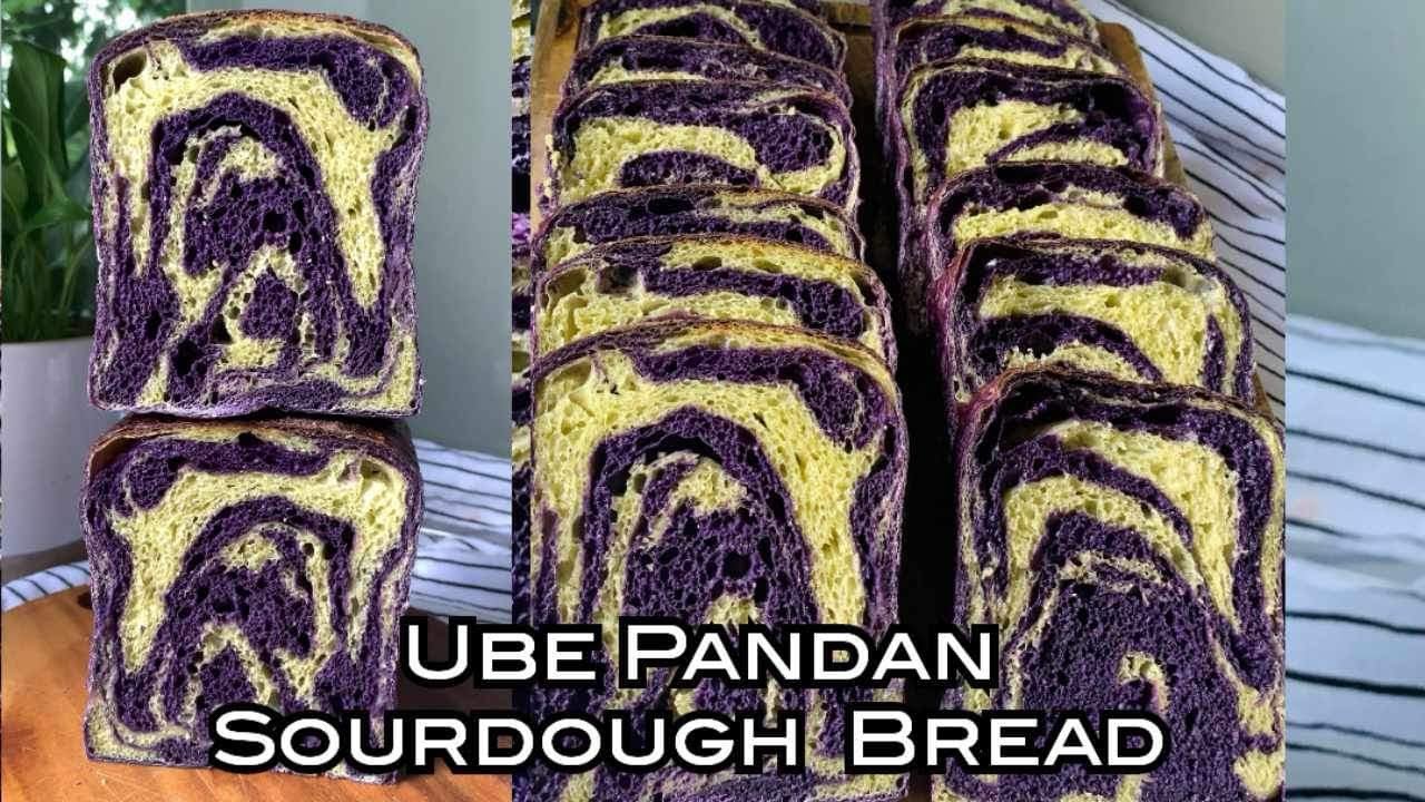 UBE PANDAN Sourdough Bread in Loaf Pan Step-by step Recipe. - YouTube