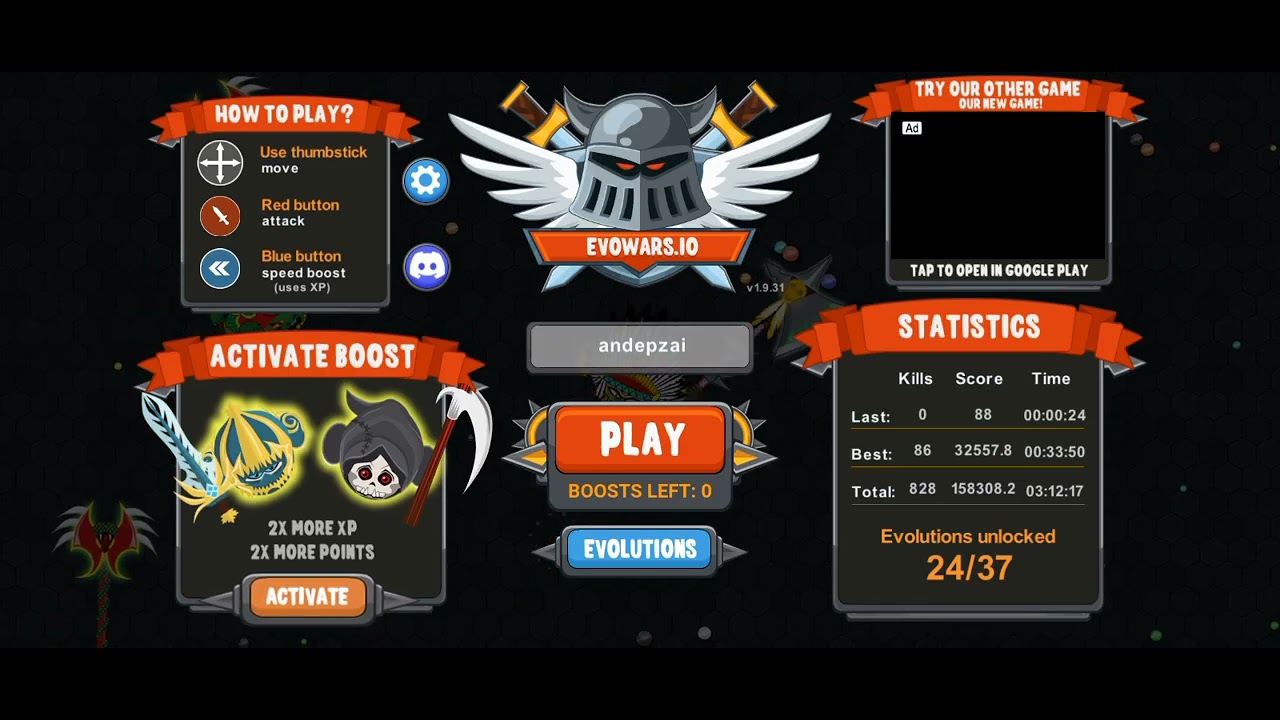 lần đầu tiên tui chơi Evo. world 😁 - YouTube