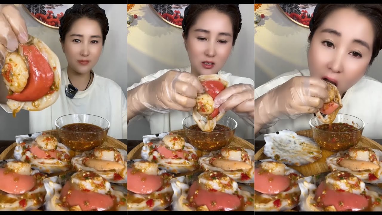 Eating seafoods 🦐🦞🐌🦀delicious seashells 🐚🦪🐚🦪 - YouTube