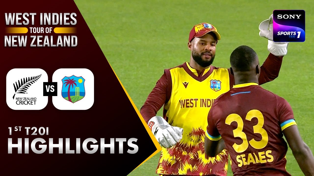 NZ vs WI | 1st T20I | Highlights | West Indies Tour Of New Zealand 2025 ...