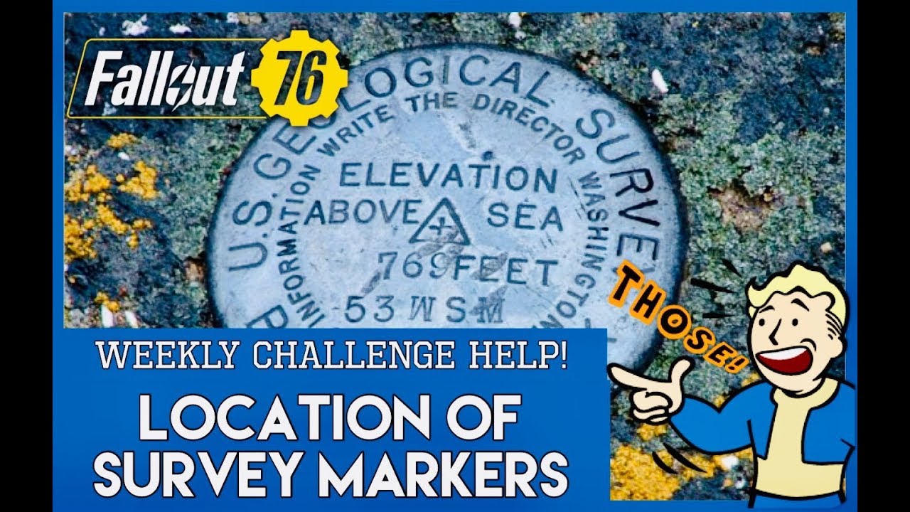 Fallout 76: Location Of 3 Survey Markers - YouTube