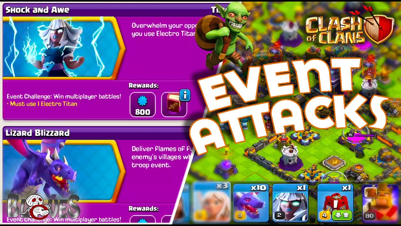 Easily Complete Shock and Awe & Lizard Blizzard Event in coc | Electro ...