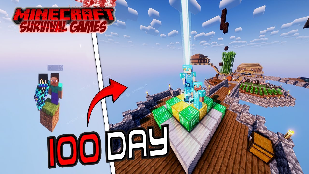 We Survived 100 Hours on Minecraft OneBlock! #minecraft # ...