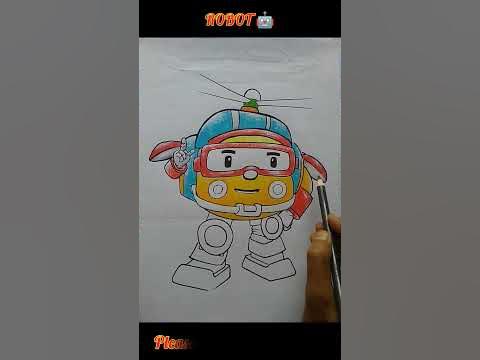 how to draw bot // how to draw robot #robot - YouTube