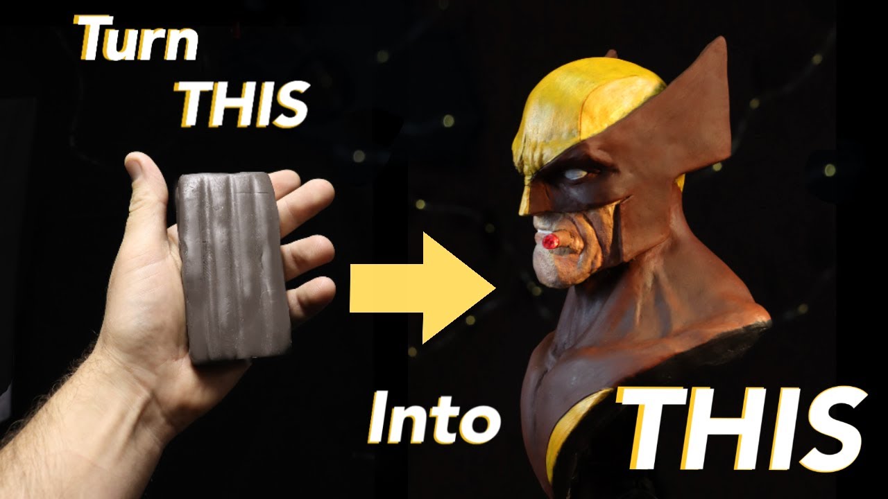 Turning CLAY into the Wolverine - YouTube