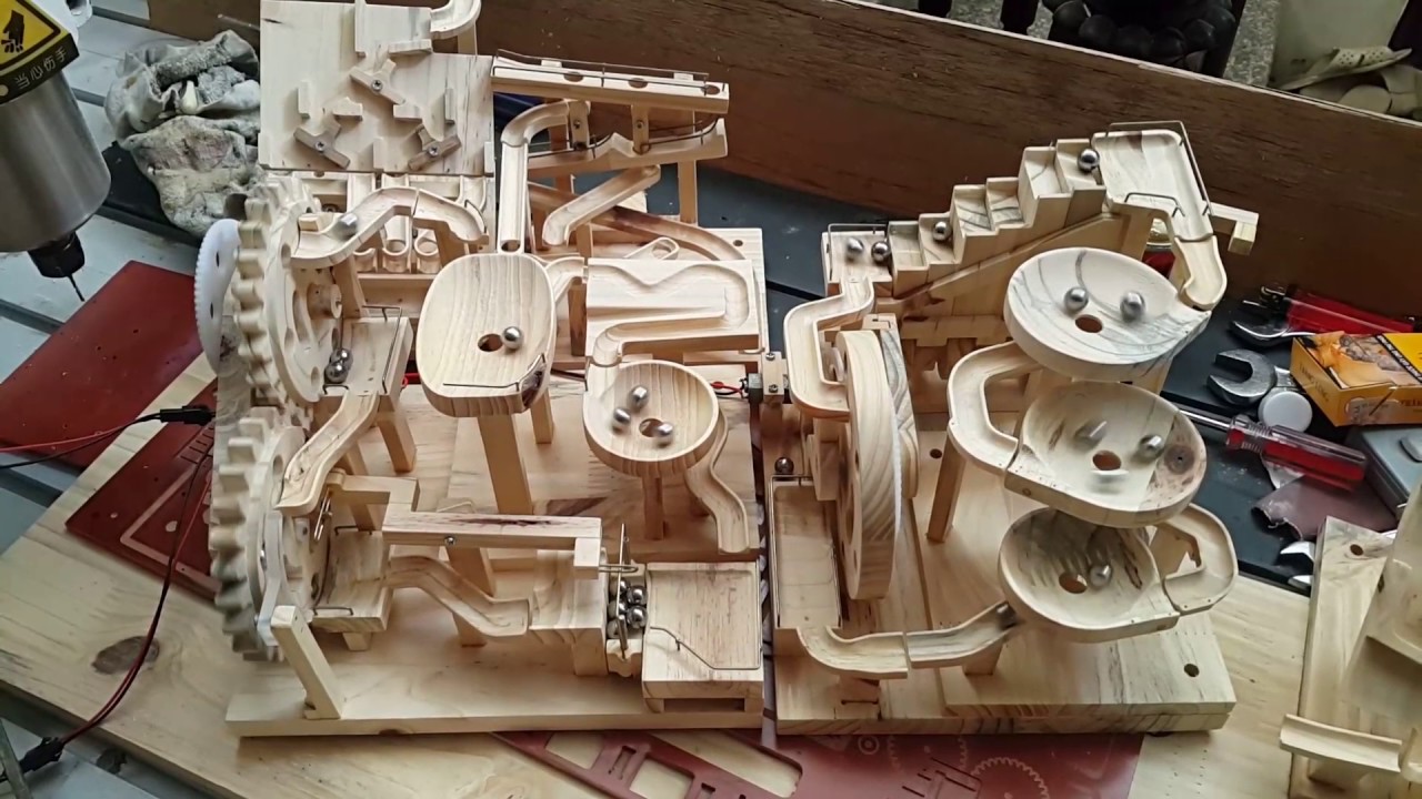 Marble machine - camera test - YouTube