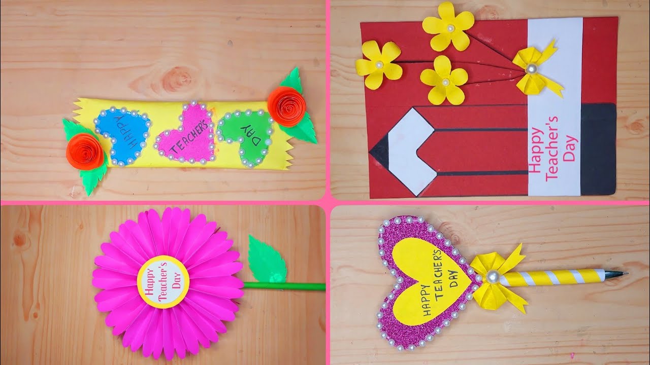 4 Beautiful Teacher's Day Gift Idea || Teacher's Day Craft Idea ...