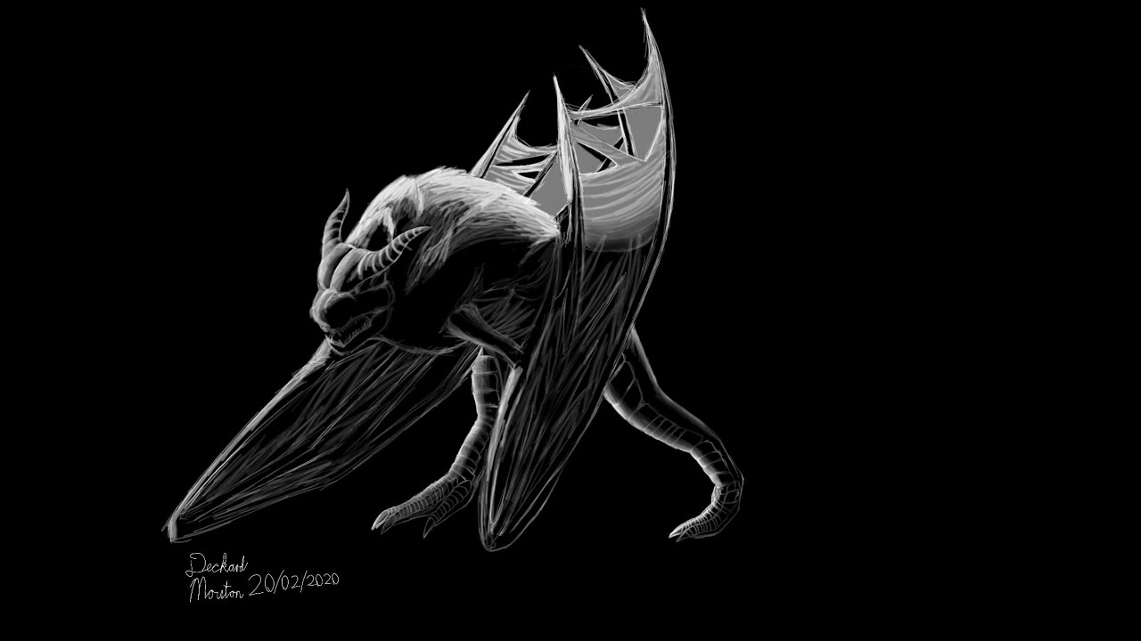 Quick Sketch of Camazotz from the monsterverse - YouTube