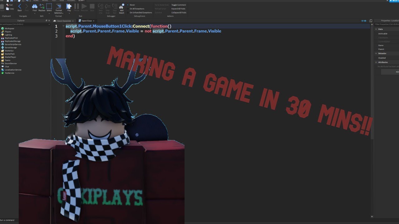 Making a 30 minute game! - YouTube
