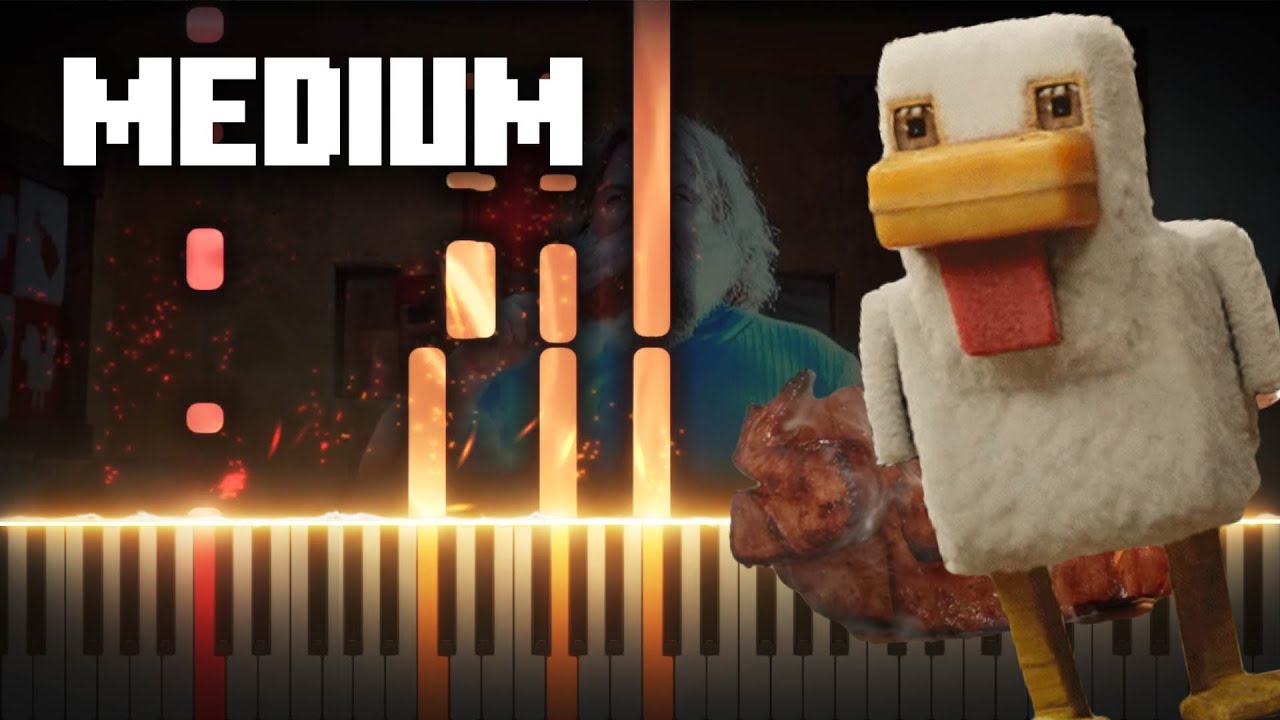 Steve's Lava Chicken Song - A Minecraft Movie (Piano Tutorial) - YouTube