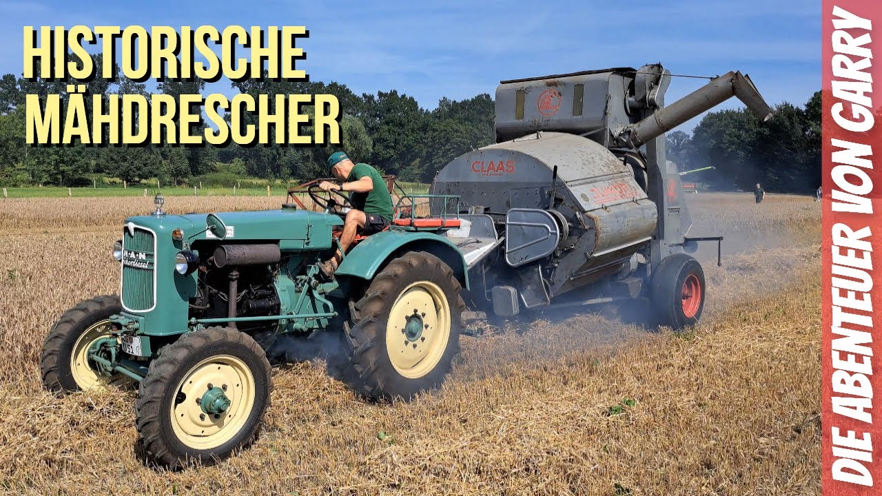 Historische Mähdrescher im Einsatz | Fahr | Claas Columbus | Claas ...