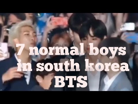 seven normal boys from south korea / BTS - YouTube