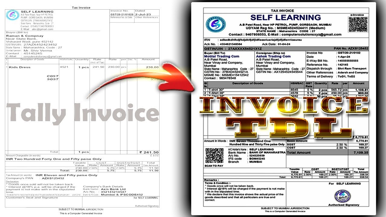 टैली प्राइम से STYLISH & PROFESSIONAL बिल प्रिंट कैसे करे ! | Tally ...