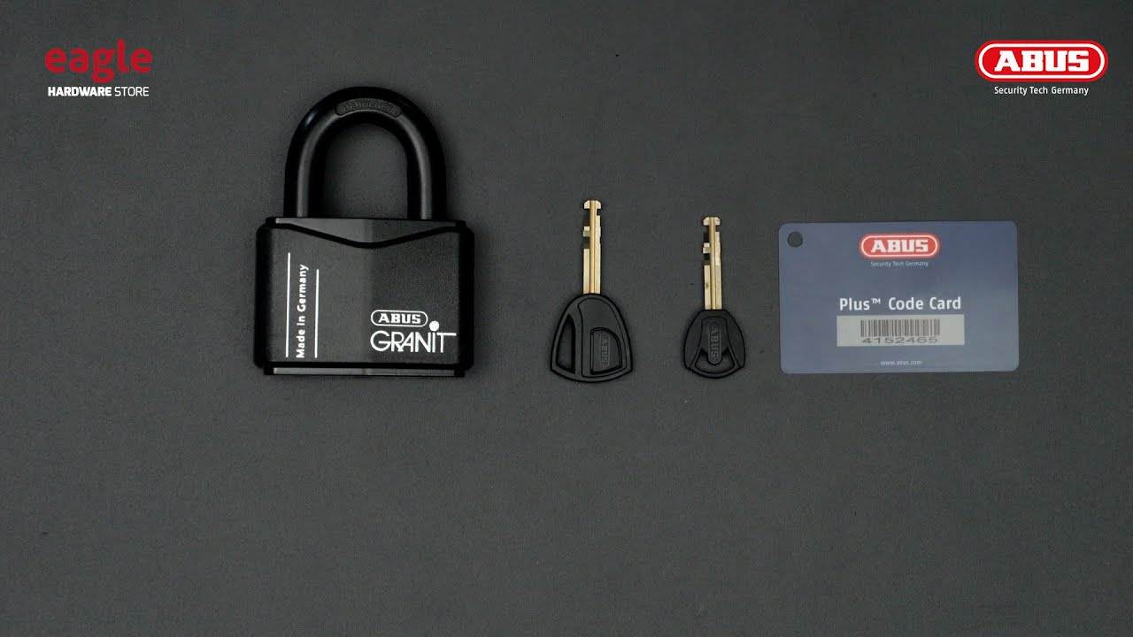 [180] ABUS 37RK/70 70mm Granit Padlock (EAGLE) - YouTube