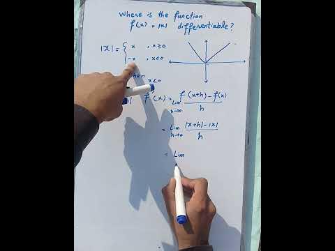 Where is the function x mod differentiable...? Differentiability of modulus function..? - YouTube