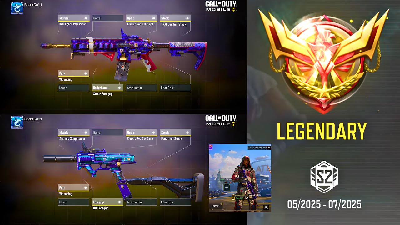 I reached LEGENDARY rank using only ICR-1 and LCAR in COD MOBILE - YouTube