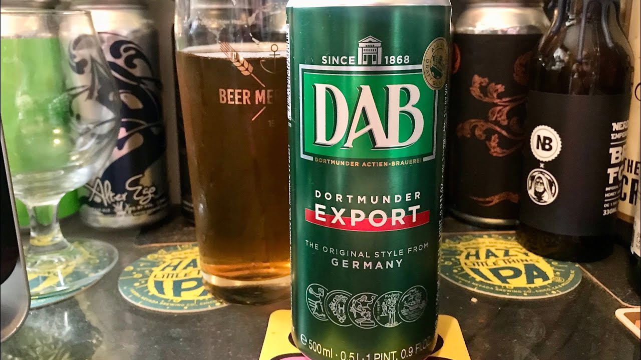 DAB - Dortmunder Export Lager 5%ABV | #German #beer - YouTube