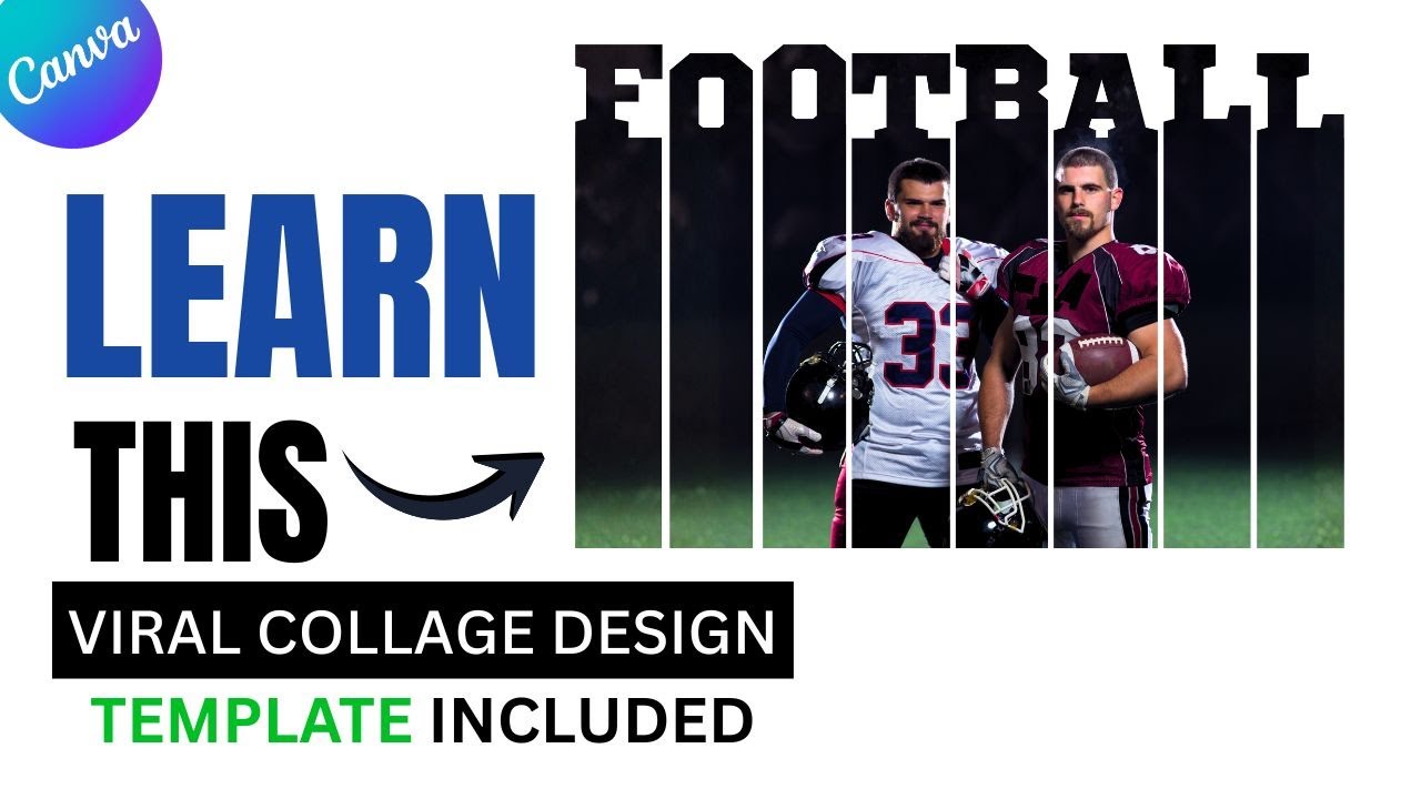 I Made a VIRAL Football Photo Collage in Canva Using This Easy Method ...