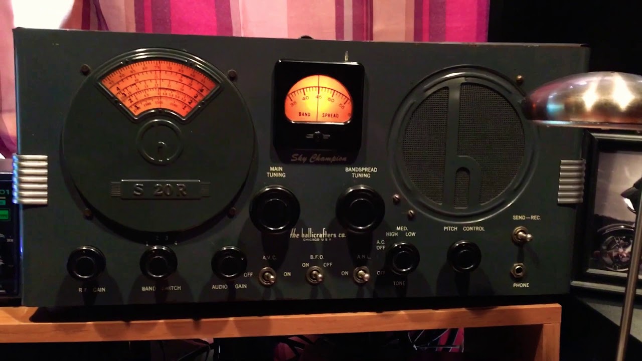 DX 60 Net in Main "Shack" w/ Hallicrafters S 20R - YouTube