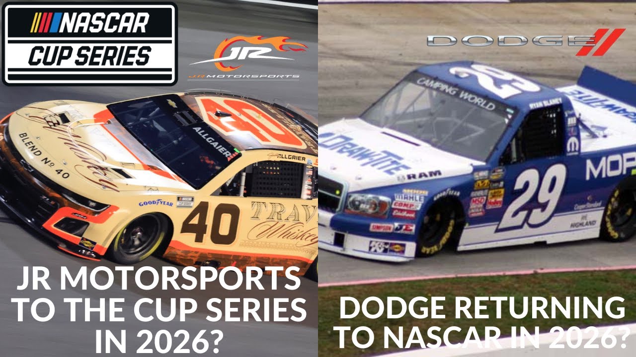 JR Motorsports To The Cup Series In 2026? | Dodge Returning To NASCAR ...
