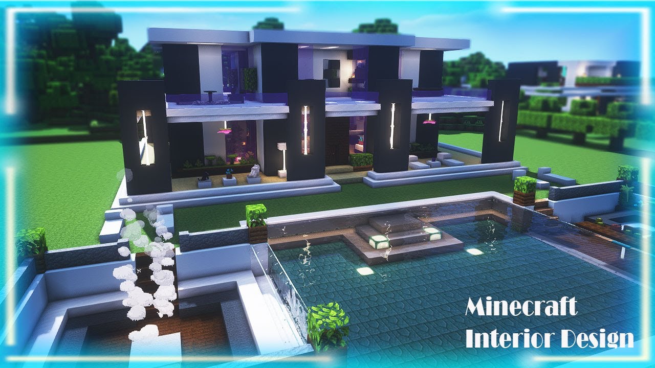 How to Build a Luxury Villa - Modern House | Minecraft Tutorial 🍀 (#2 ...