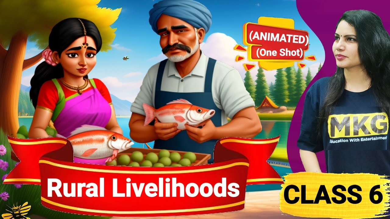 Rural livelihoods Class 6 | Chapter 7 Civics animated | NCERT one shot ...
