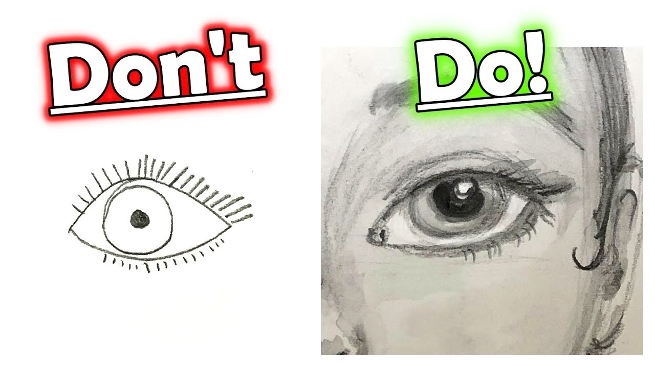 How to draw an EYE Pencil Drawing on Paper Step by Step ️- Simple and ...