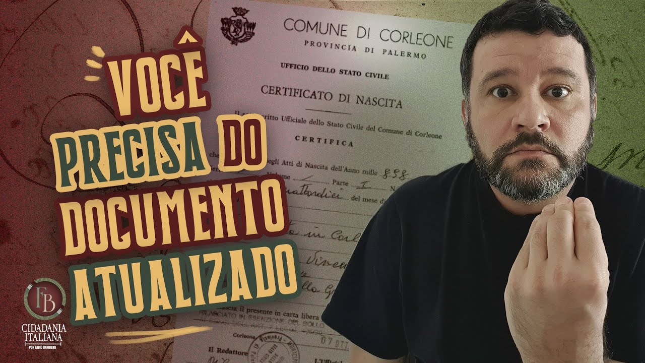 Entenda Porque Você Precisa Do Documento Do Italiano Atualizado Para a ...