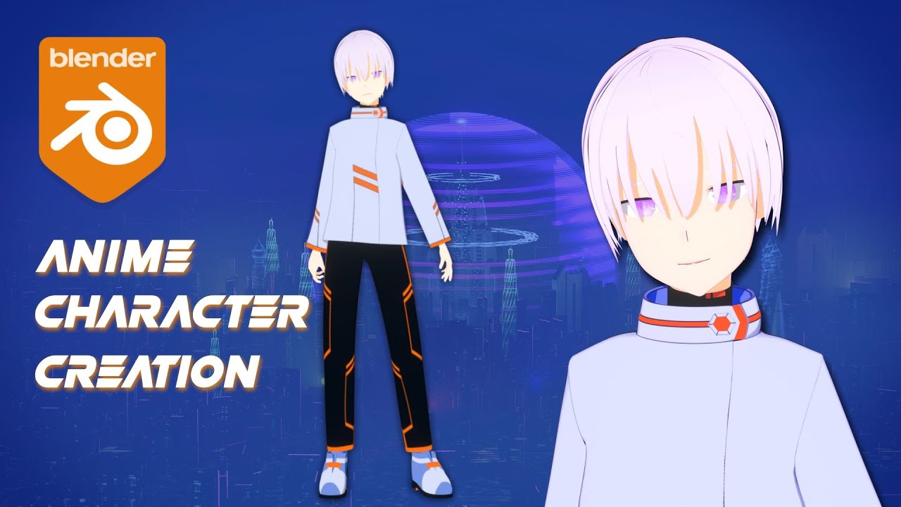 Anime MC Character Modeling in BLENDER - YouTube