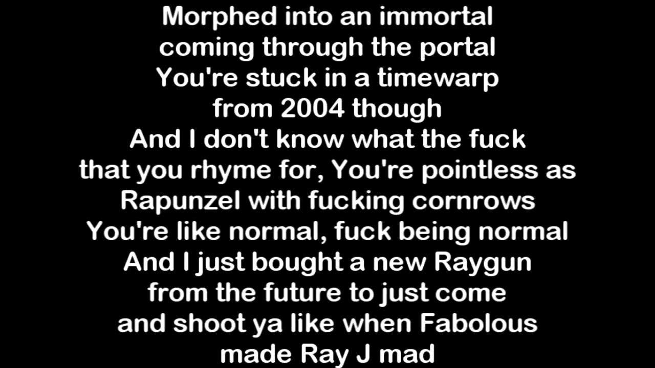 Eminem Rap God Lyrics Full Song Youtube