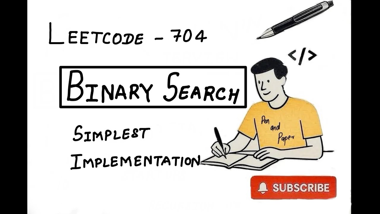 Leetcode 704 Binary Search Made Easy 🔍 Simplest Implementation 