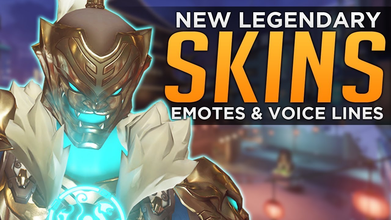 Overwatch: All NEW Legendary SKINS, Emotes & Voice Lines! - YouTube
