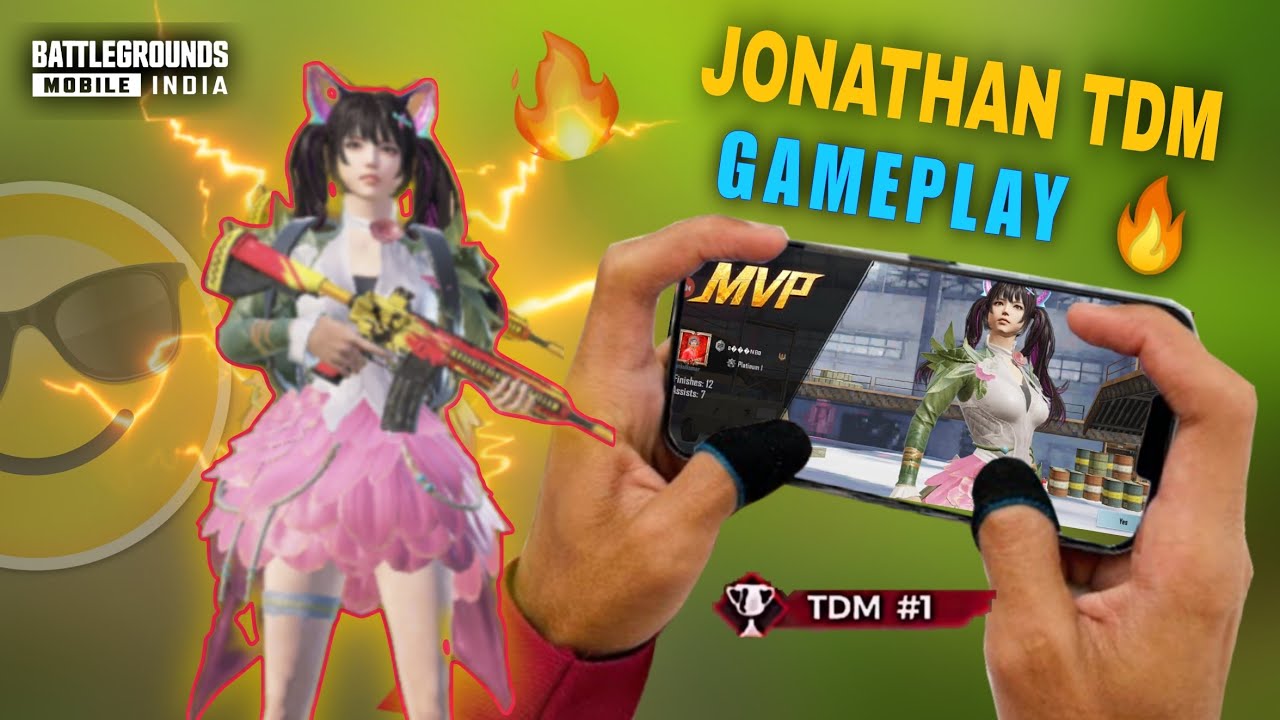 🔥 BGMI JONATHAN TDM GAMEPLAY | BGMI 1V4 CLUTCH JONATHAN | BGMI TDM ...